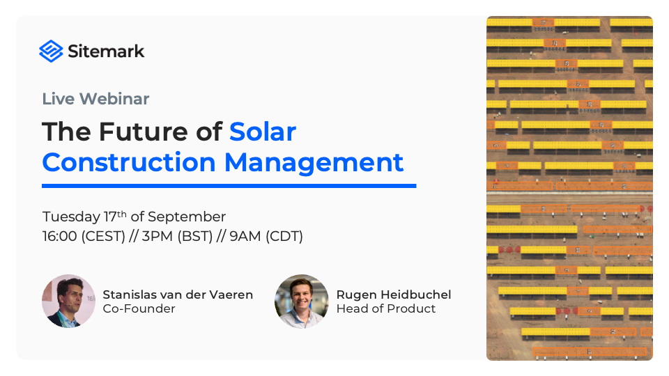 Webinar: The Future of Solar Construction Management | Sitemark