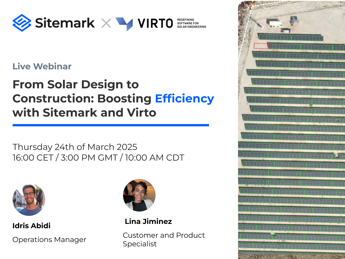 Webinar: From Solar Design to Construction | Sitemark